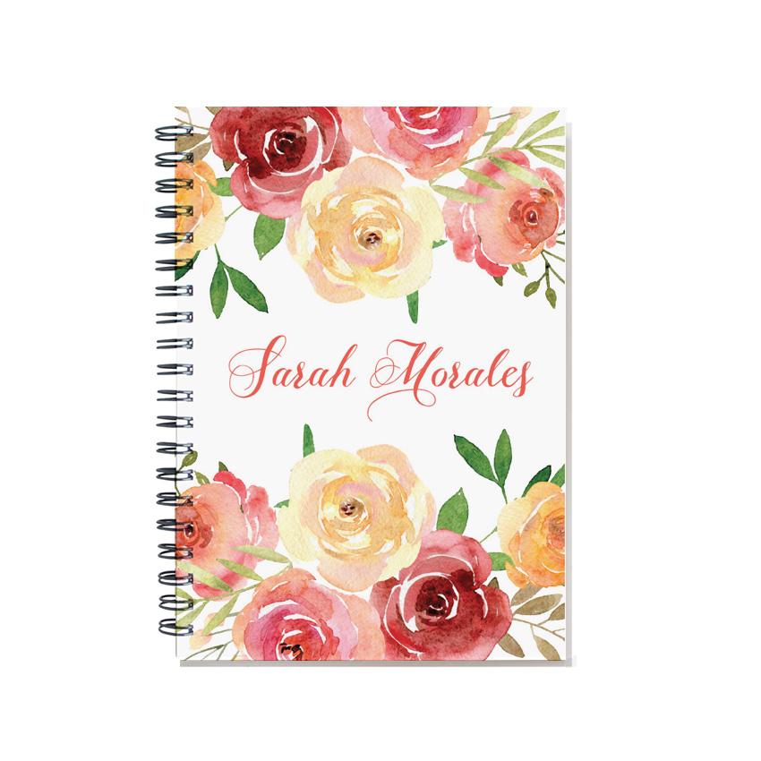 personalized monthly planner notebook